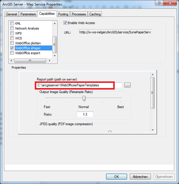 Upgrade WebOffice configuration files > Use dynamic ePaper > Configure ...